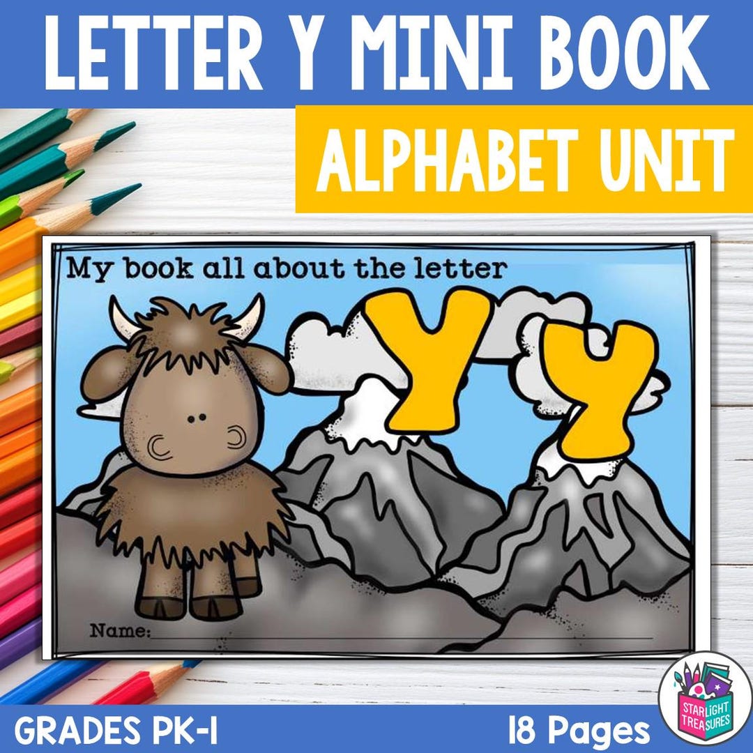 Alphabet Letter of the Week: the Letter Y Mini Book, Letter Y Mini Book ...
