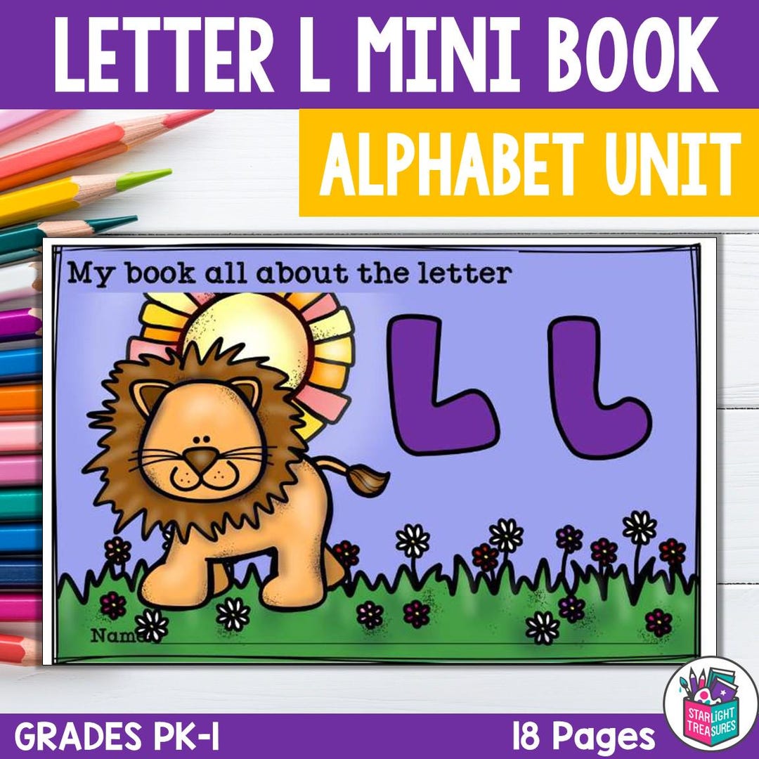 Alphabet Letter of the Week: the Letter L Mini Book, Letter L Mini Book ...