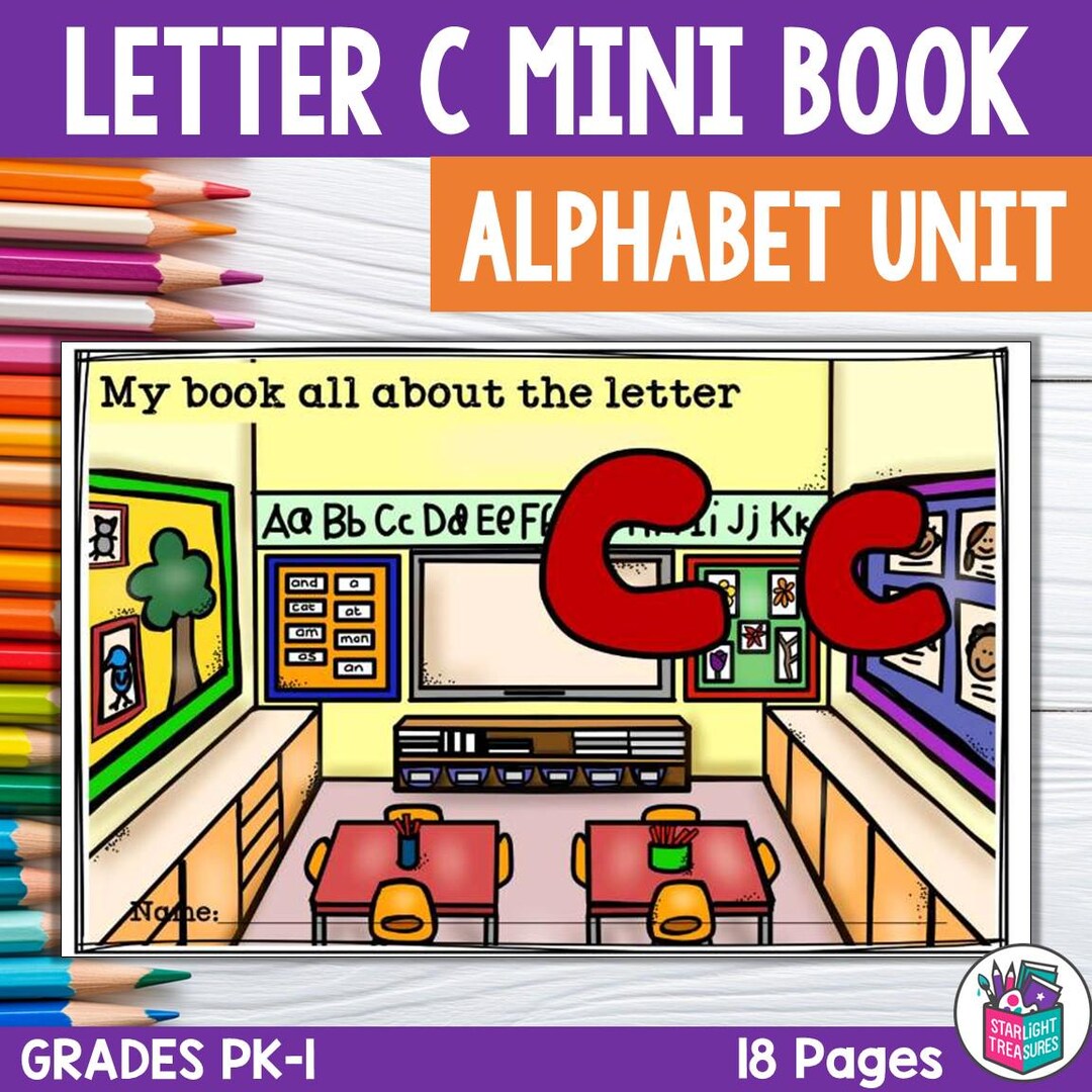 Letter C Mini Book: Alphabet Learning Activity (digital Download) - Etsy