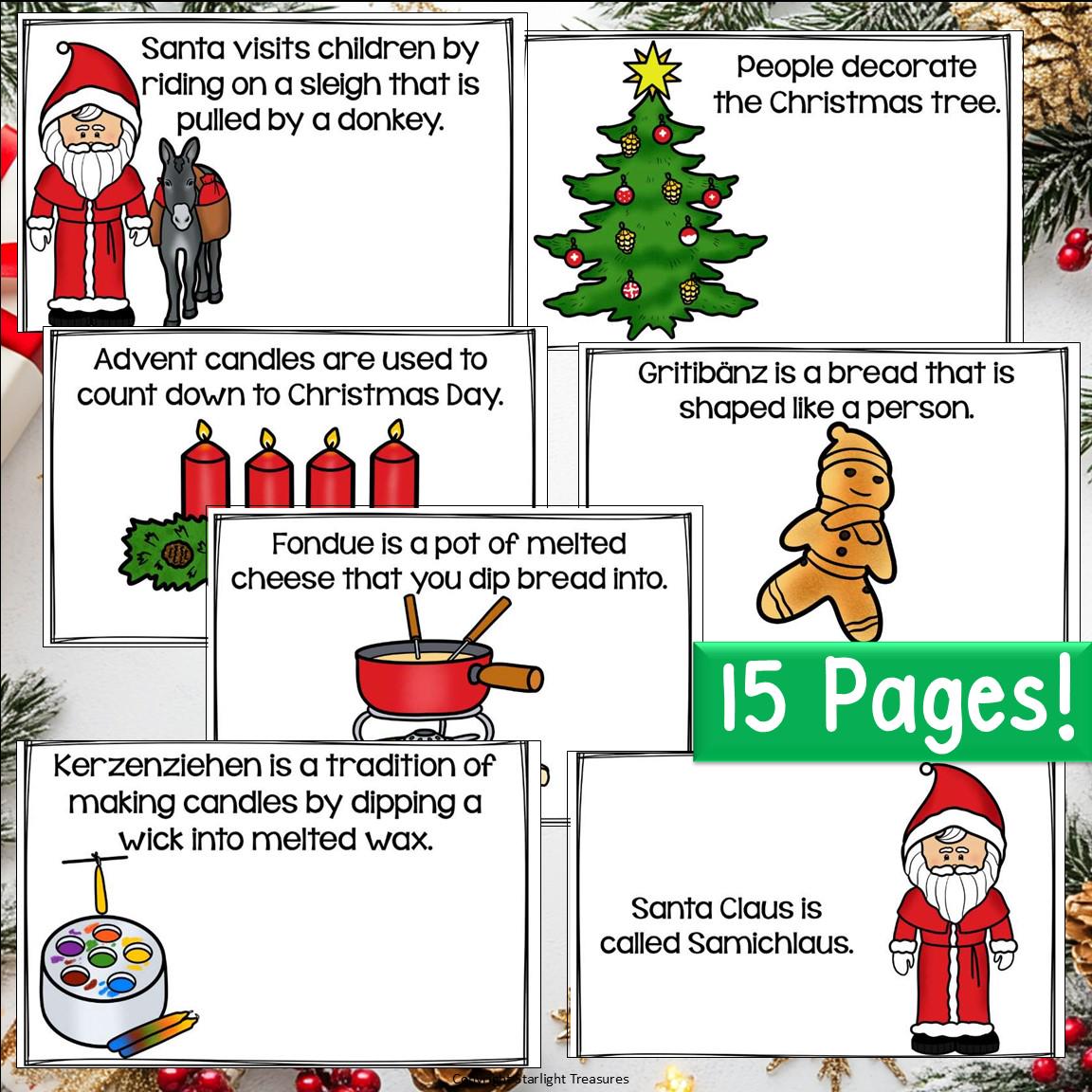 Christmas in Switzerland Mini Book for Early Readers - Christmas ...