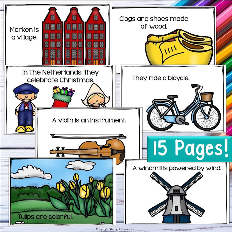 Netherlands Mini Book: Early Readers Country Study (digital Download ...