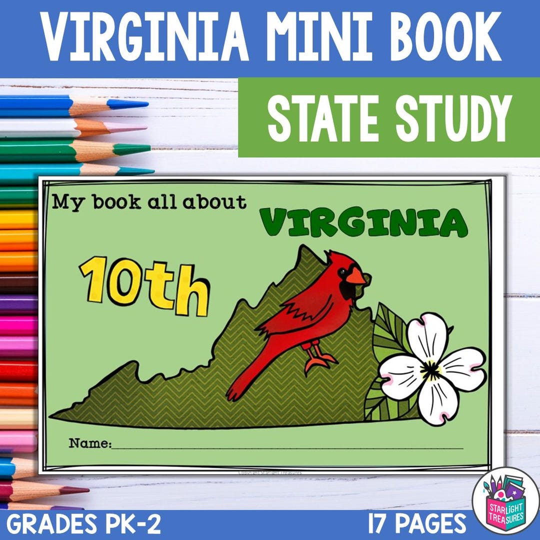 Virginia Mini Book for Early Readers - A State Study - Etsy