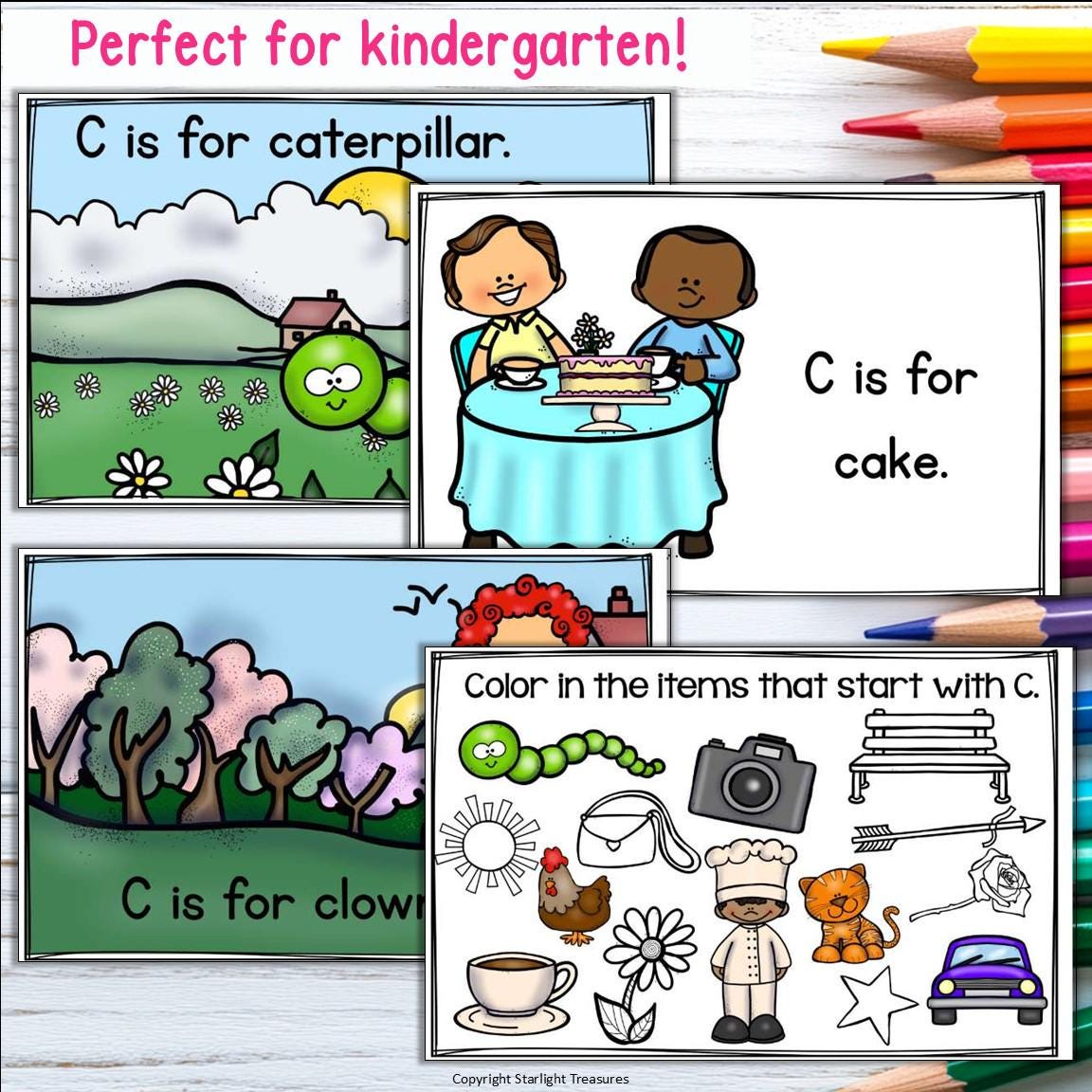 Letter C Mini Book: Alphabet Learning Activity (digital Download) - Etsy