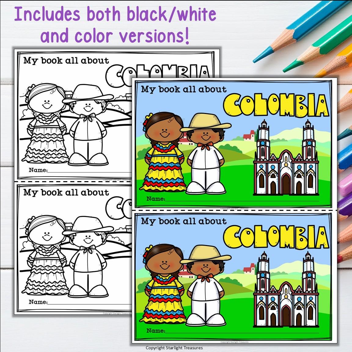 Colombia Mini Book for Early Readers - A Country Study Colombia ...