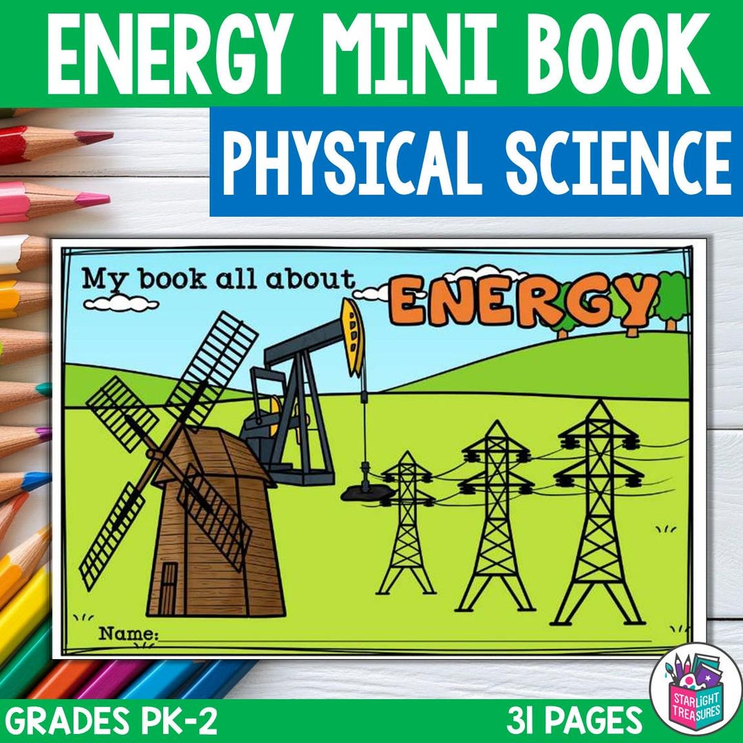 Energy Mini Book for Early Readers: Physical Science (digital Download ...