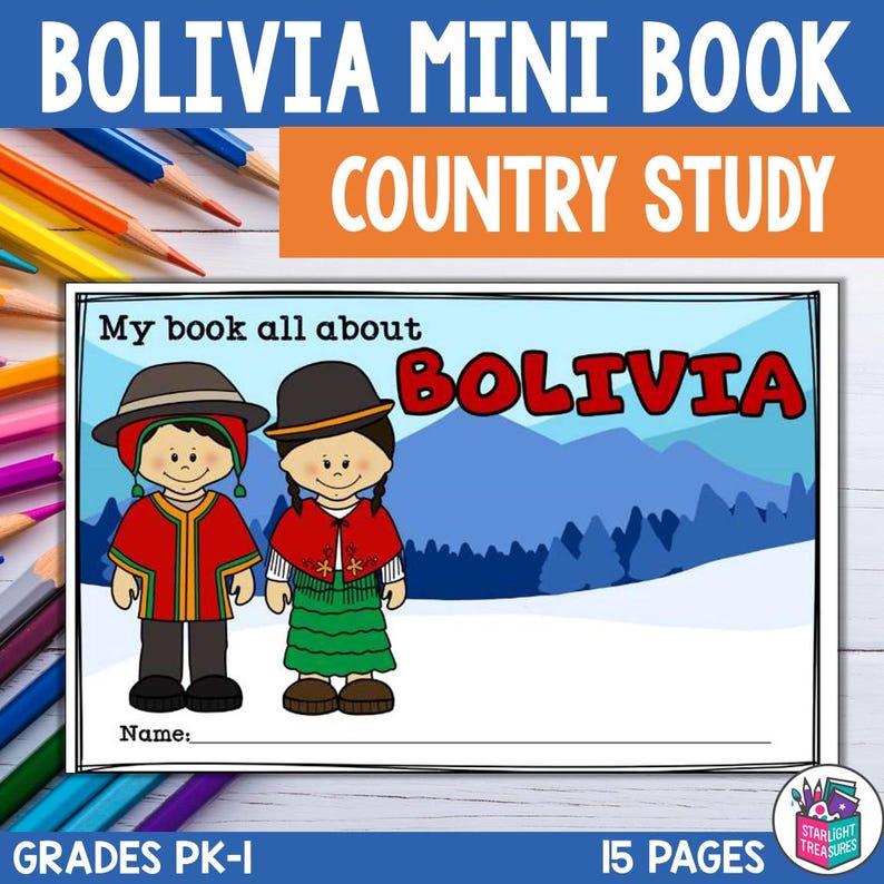 Bolivia Mini Book for Early Readers - A Country Study, Bolivia Country ...