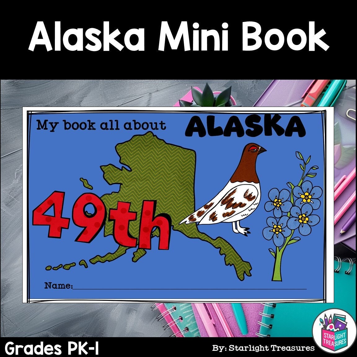 Alaska Mini Book for Early Readers A State Study - Etsy