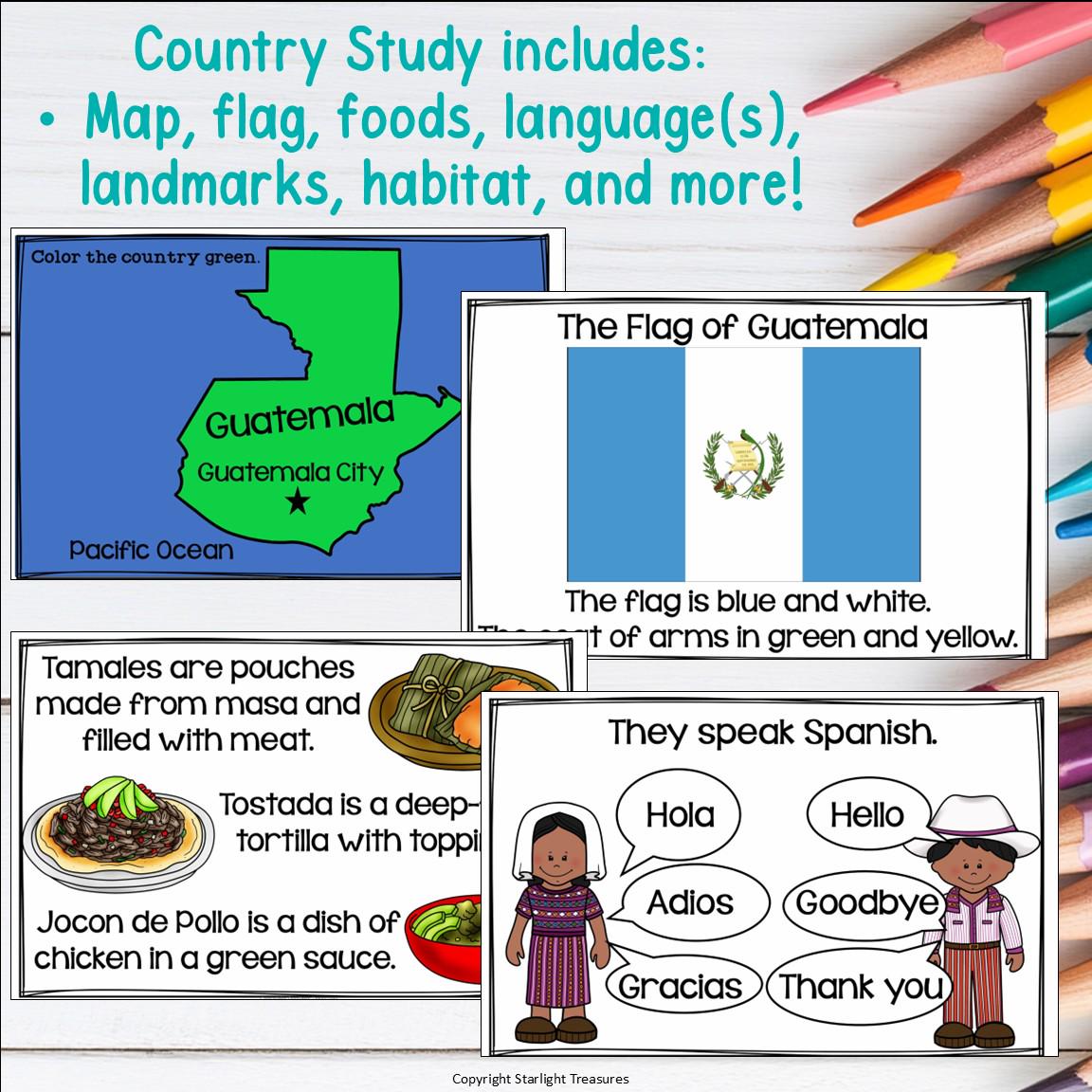 Guatemala Mini Book for Early Readers - A Country Study, Guatemala ...