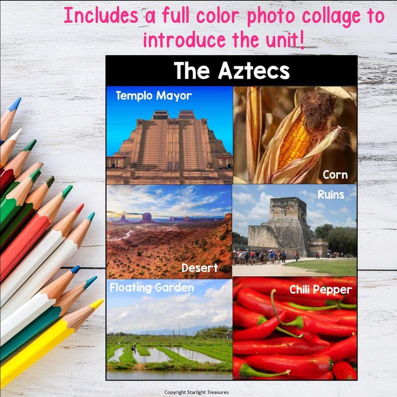 Aztec Mini Book for Early Readers - Ancient Civilizations Activities - Etsy