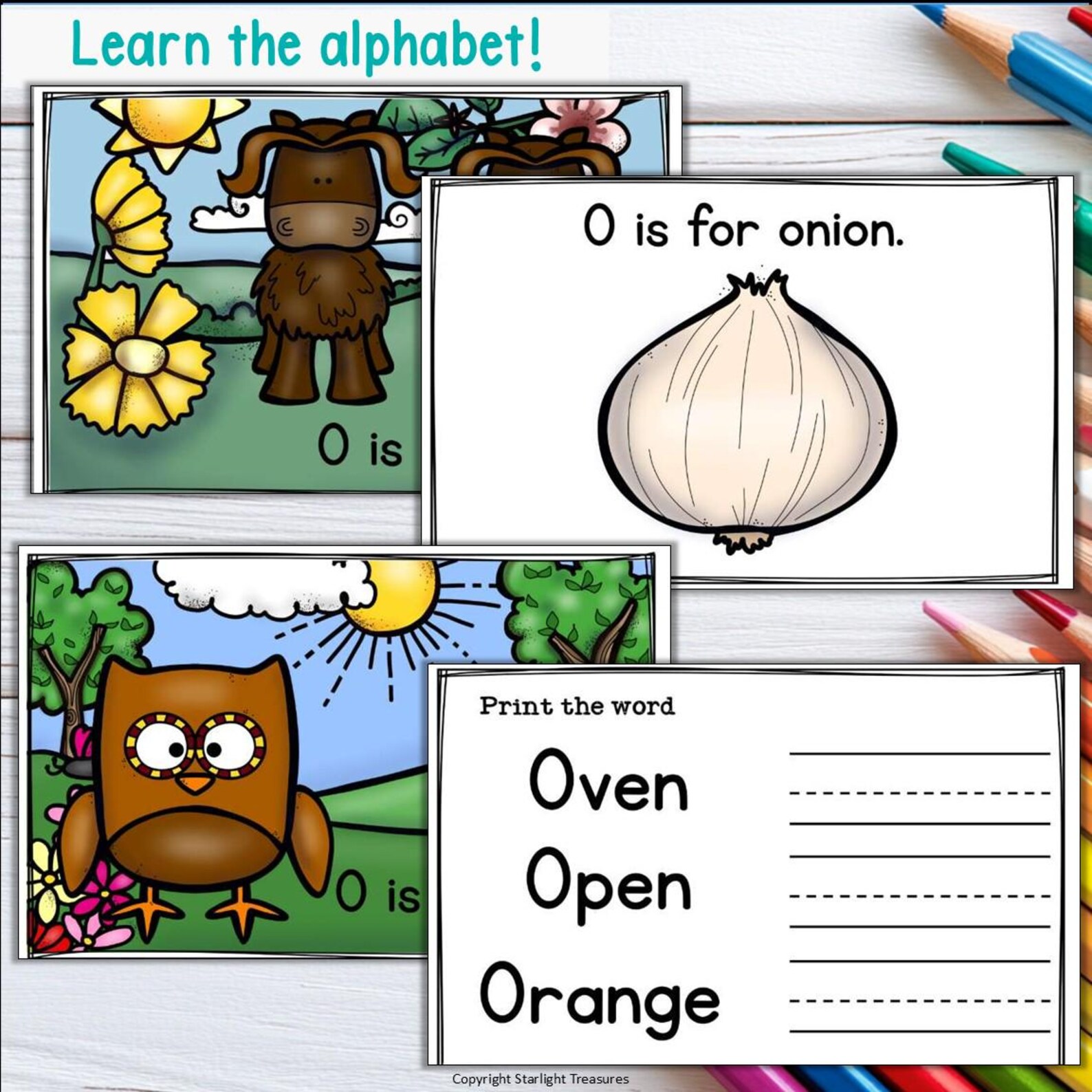 Letter O Mini Book: Alphabet Learning Activity (digital Download) - Etsy