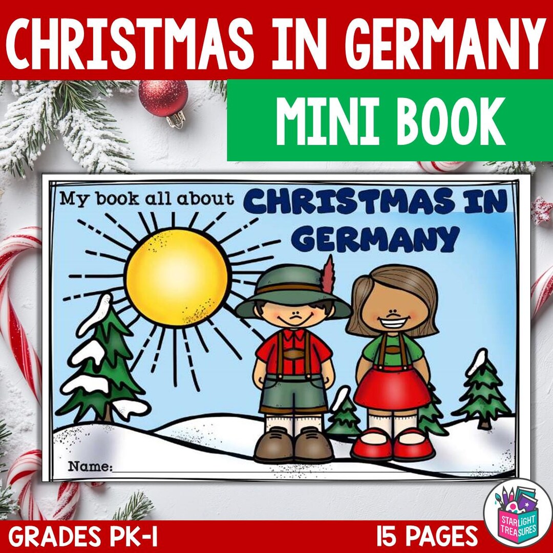 Christmas in Germany Mini Book: Early Reader Activities (digital ...