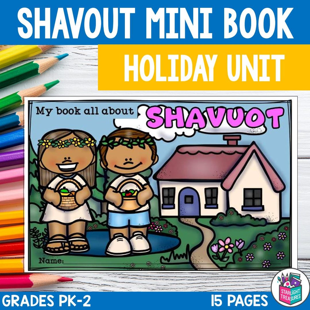 Shavuot Mini Book: Early Reader Activity (digital Download) - Etsy