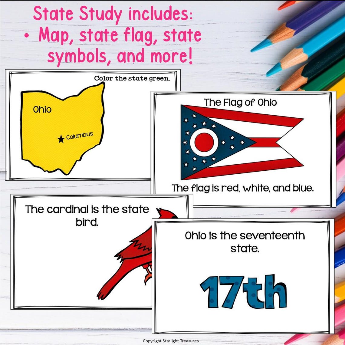 Ohio Mini Book for Early Readers - A State Study - Etsy