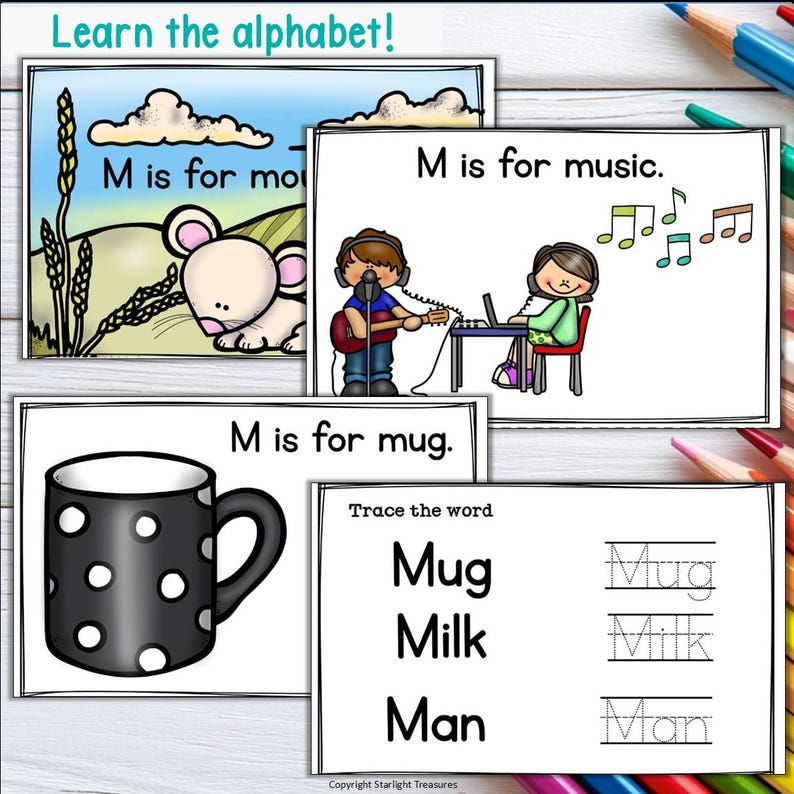 Alphabet Letter of the Week: the Letter M Mini Book, Letter M Mini Book ...