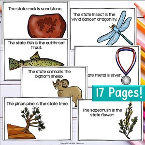 Nevada Mini Book for Early Readers - A State Study - Etsy