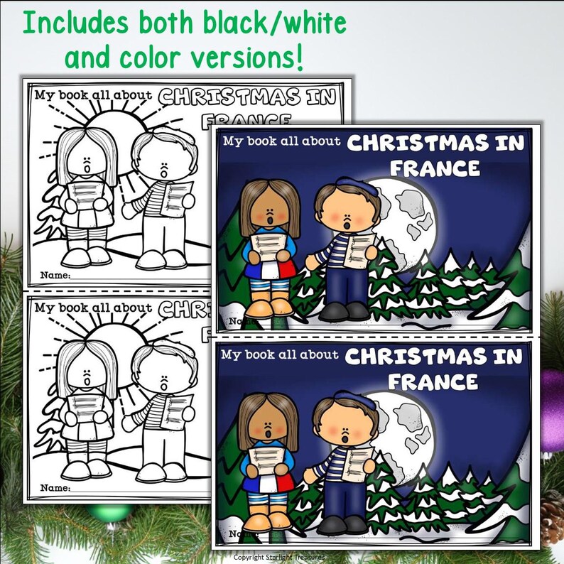 Christmas in France Mini Book for Early Readers - Christmas Activities ...