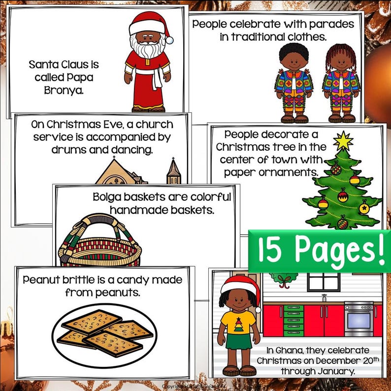 Christmas in Ghana Mini Book for Early Readers - Christmas Activities ...
