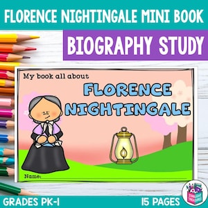 Florence Nightingale Mini Book for Early Readers: Women's History Month ...
