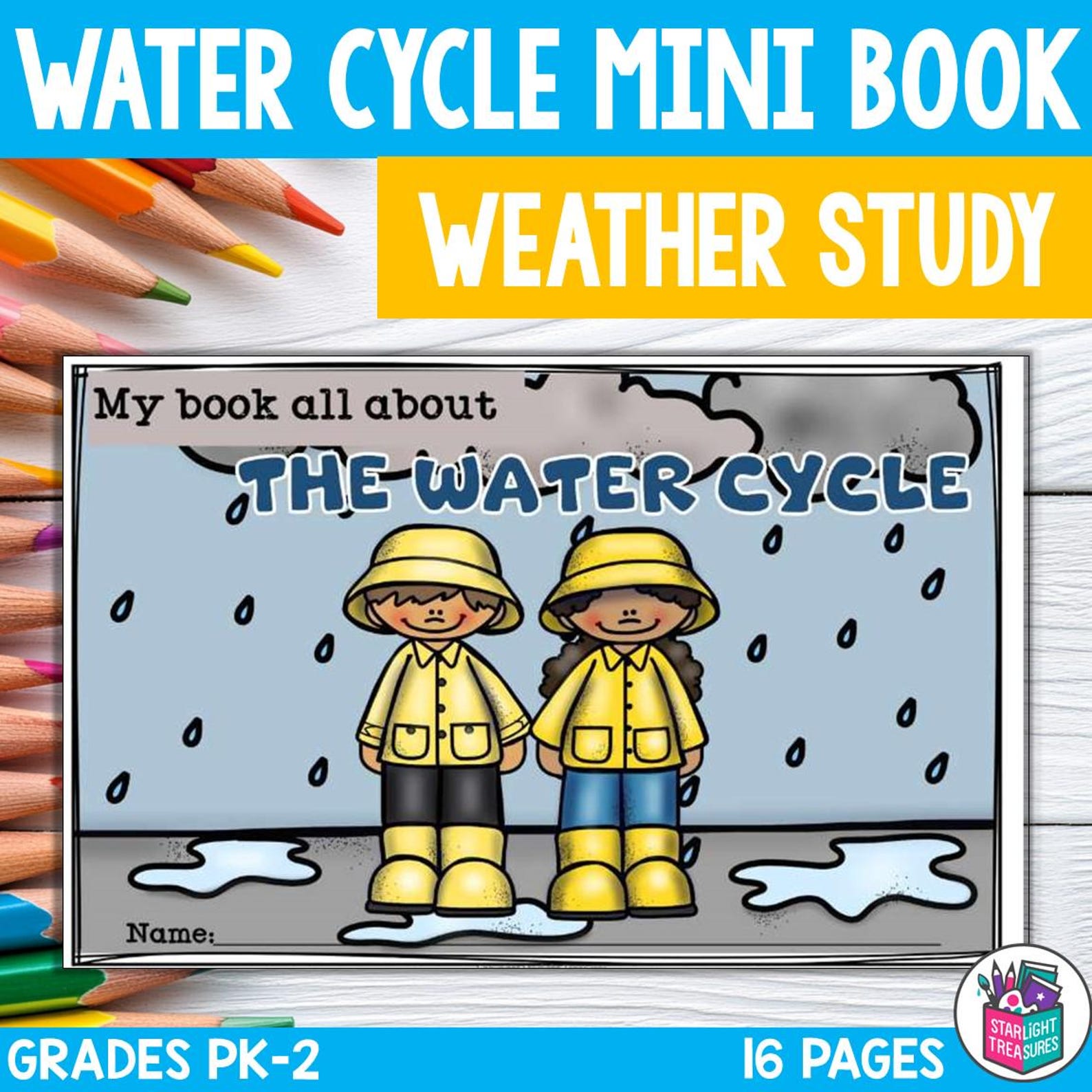 The Water Cycle Mini Book for Early Readers, Water Cycle Activity ...