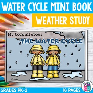 The Water Cycle Mini Book for Early Readers, Water Cycle Activity ...