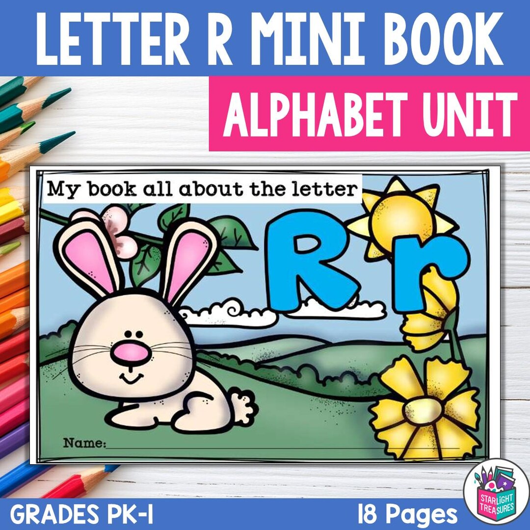 Letter R Mini Book: Alphabet Learning Activity (digital Download) - Etsy