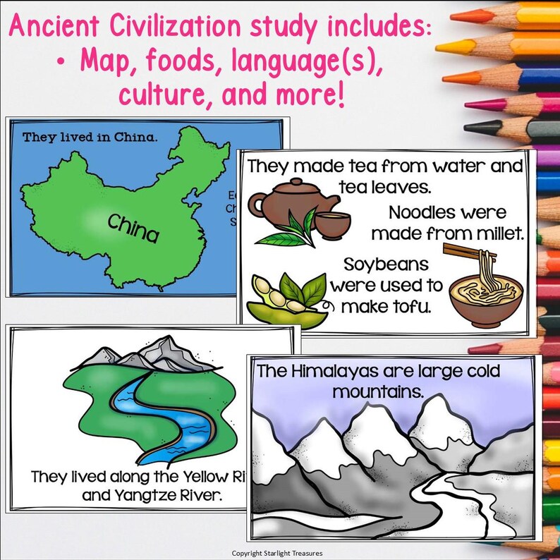 Ancient China Mini Book for Early Readers - Ancient Civilizations ...