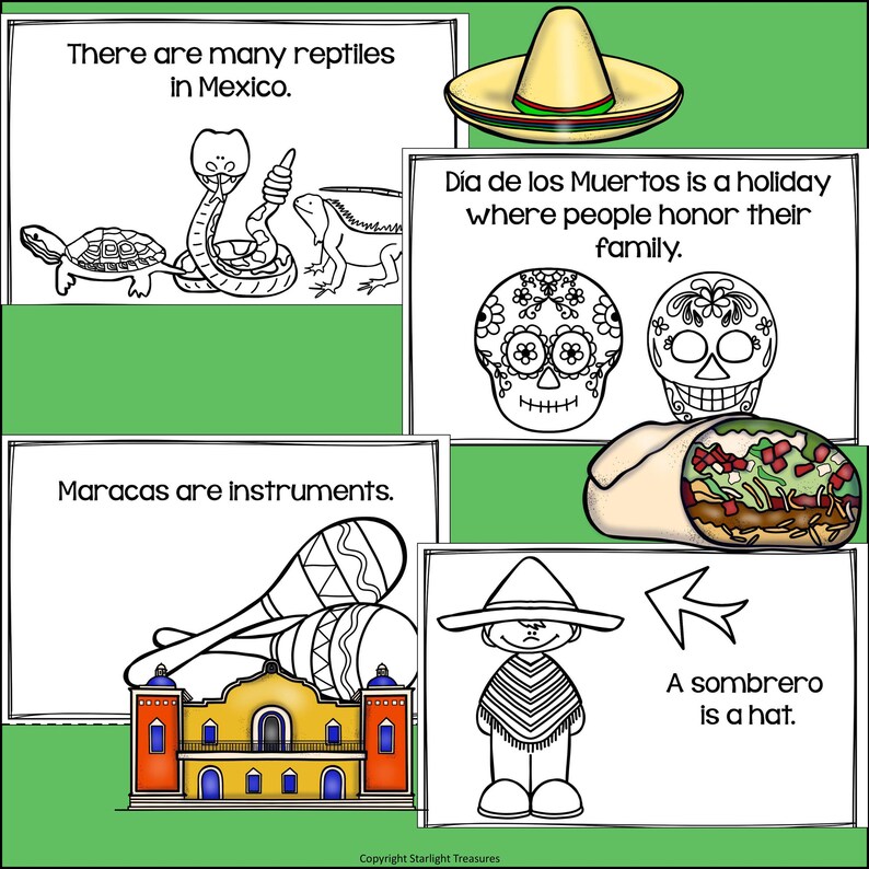Mexico Mini Book for Early Readers A Country Study - Etsy