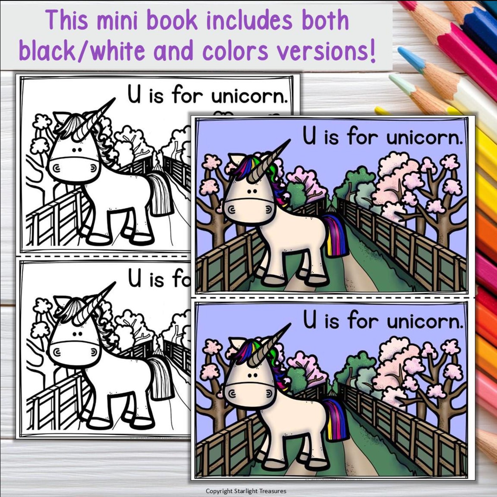 Letter U Mini Book: Alphabet Learning Activity (digital Download) - Etsy