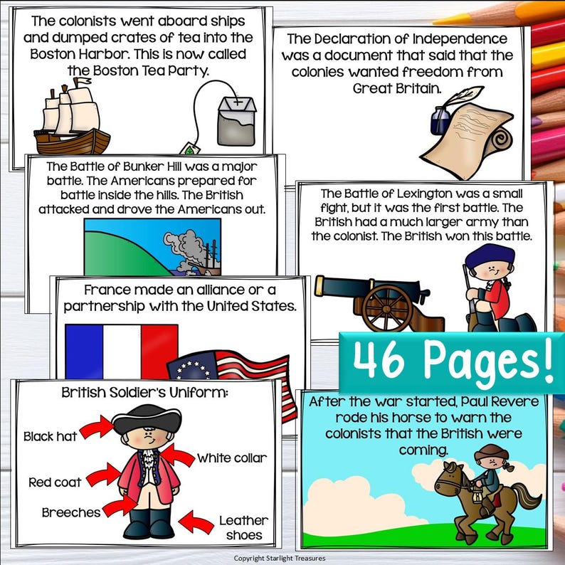 Revolutionary War Mini Book for Early Readers Activity (digital ...