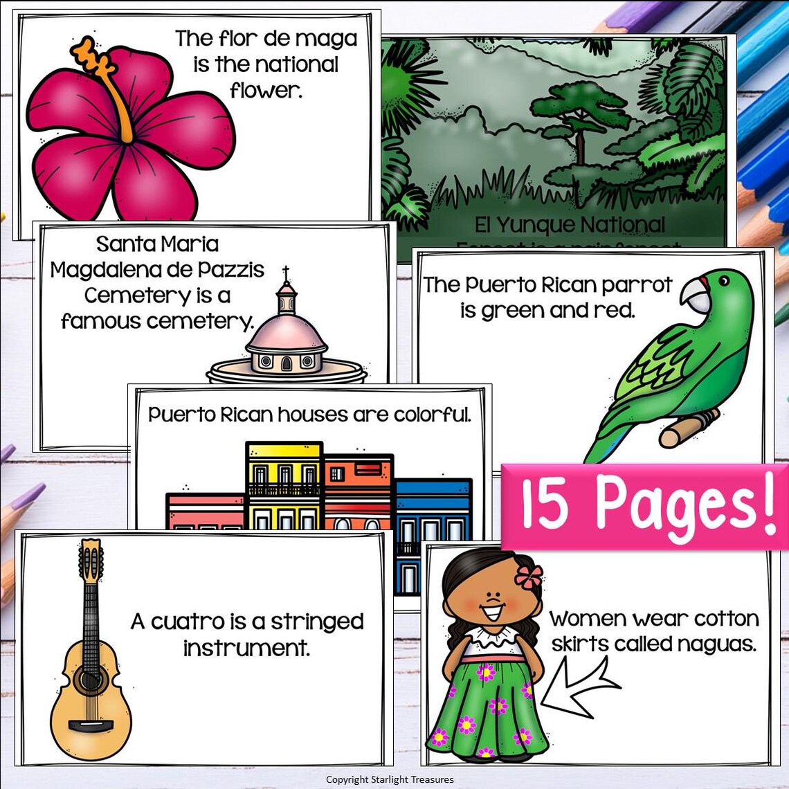 Puerto Rico Mini Book for Early Readers A Country Study - Etsy