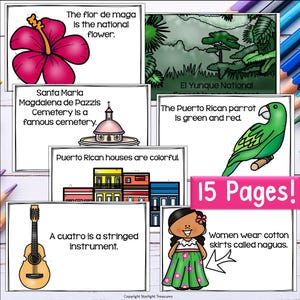 Puerto Rico Mini Book for Early Readers A Country Study - Etsy