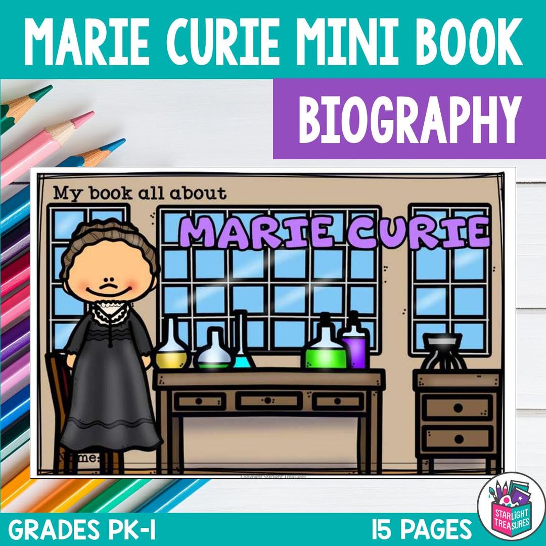 Marie Curie Mini Book for Early Readers: Women's History Month Activity ...