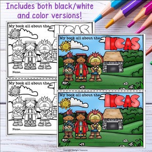 Inca Mini Book for Early Readers - Ancient Civilizations Activities - Etsy