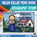 Helen Keller Mini Book for Early Readers: Women's History Month ...