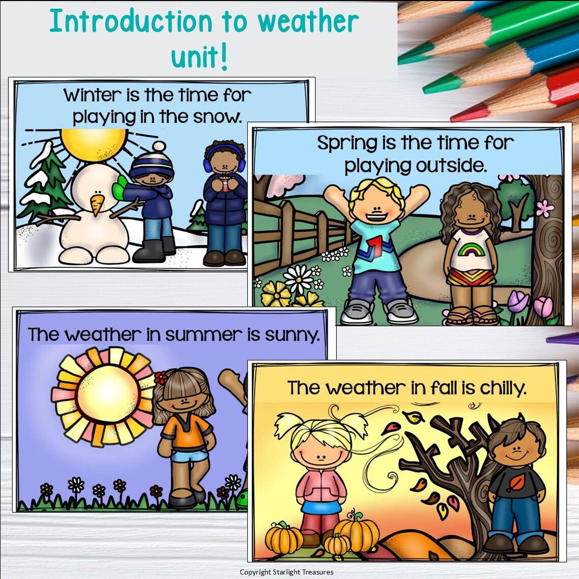 Seasons Mini Book for Early Readers: Four Seasons Activity (digital ...