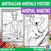 Australian Animals Research Posters, Coloring Pages - Animal Research ...