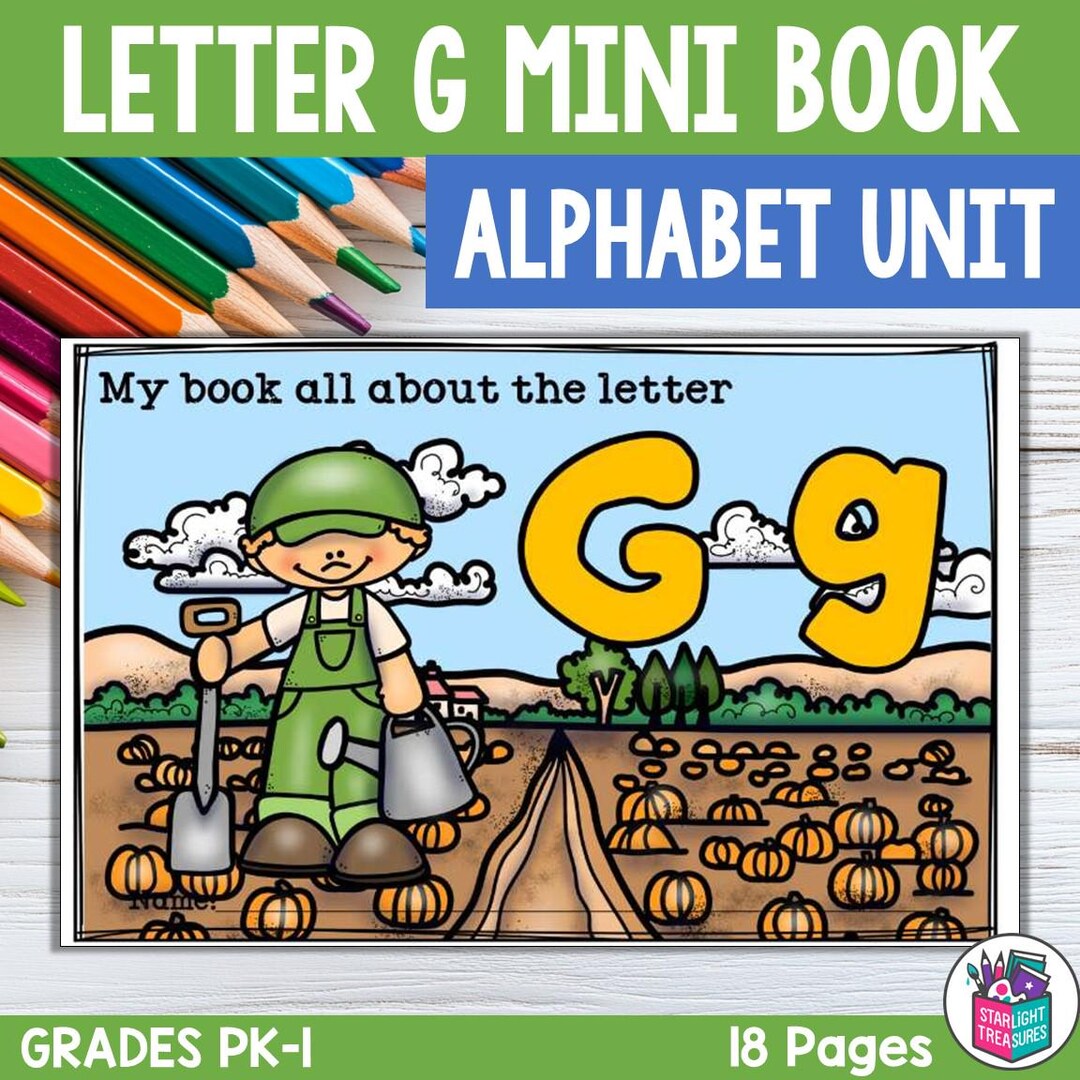 Letter G Mini Book: Alphabet Learning Activity (digital Download) - Etsy