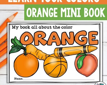 Colors of the Week: Red Mini Book for Early Readers - Etsy