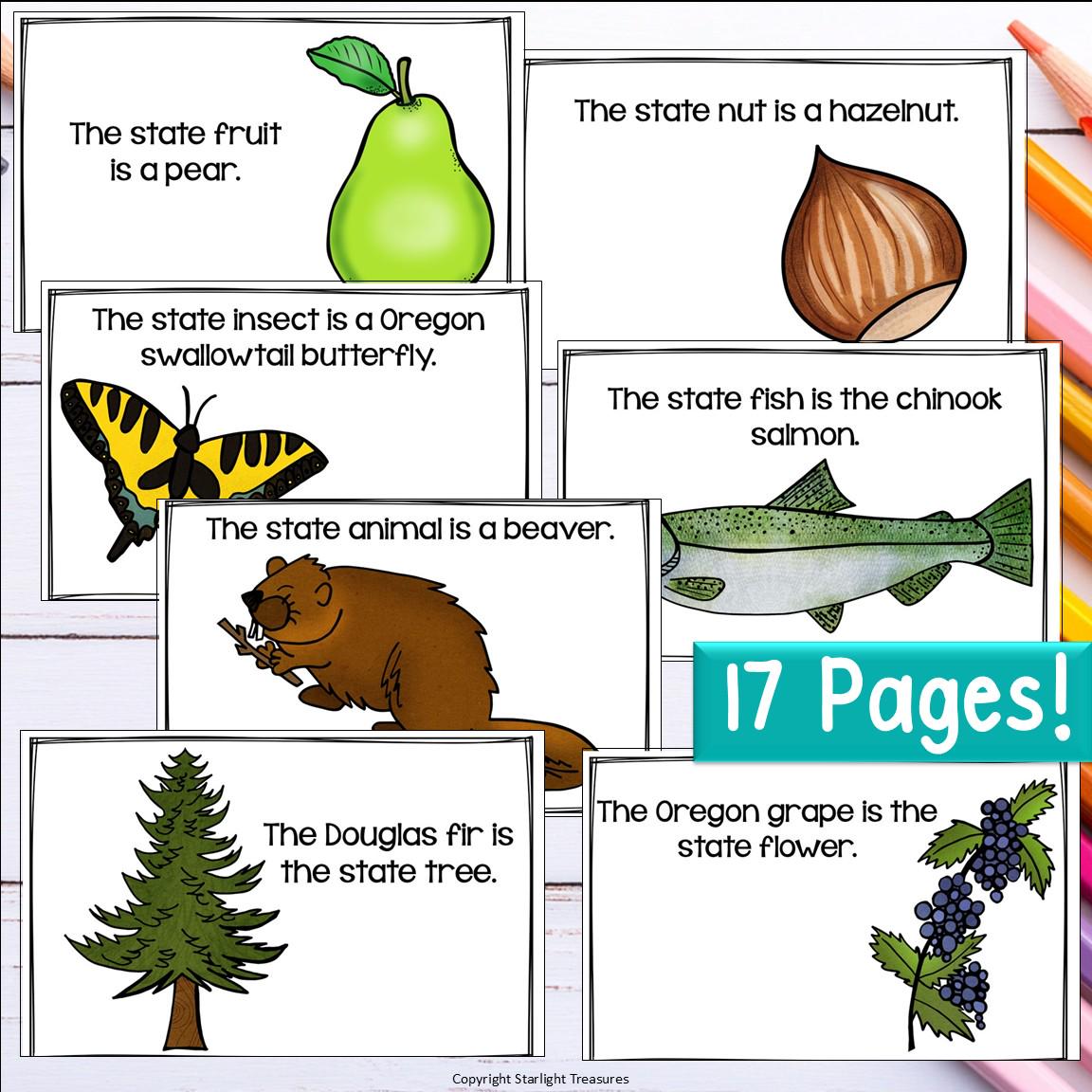 Oregon Mini Book for Early Readers - A State Study - Etsy