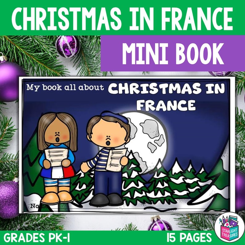 Christmas in France Mini Book for Early Readers - Christmas Activities ...