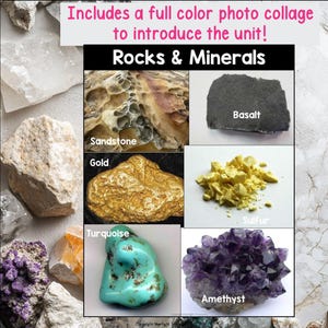 Type of Rocks and Minerals Mini Book for Early Readers: Rocks, Minerals ...