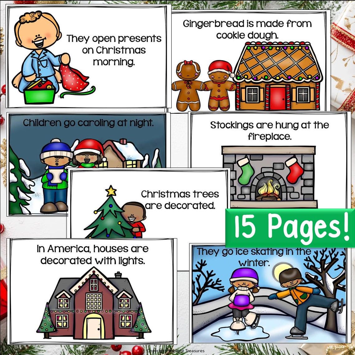 Christmas in America Mini Book for Early Readers - Christmas Activities ...