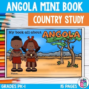 Angola Mini Book for Early Readers A Country Study - Etsy