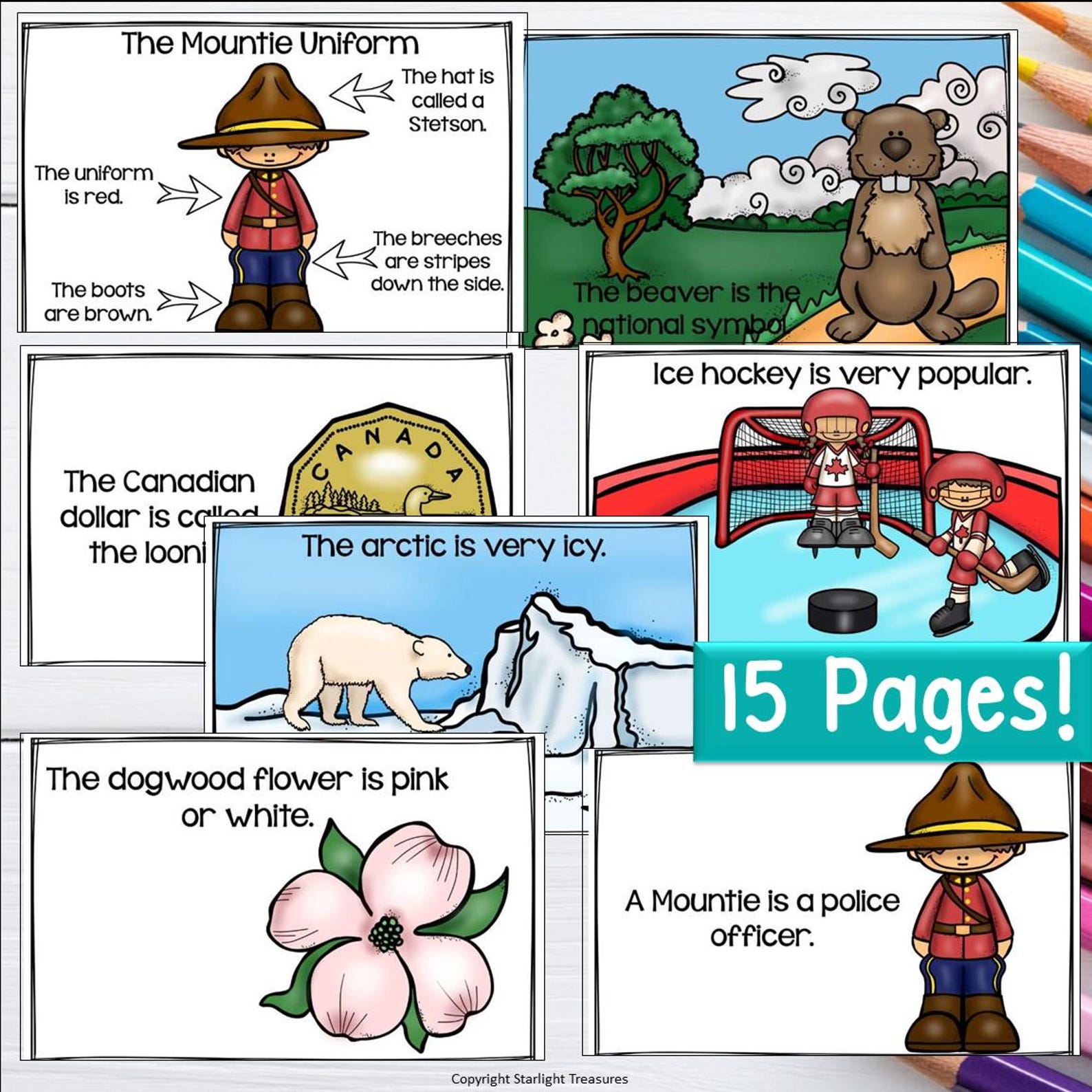 Canada Mini Book for Early Readers - A Country Study - Etsy