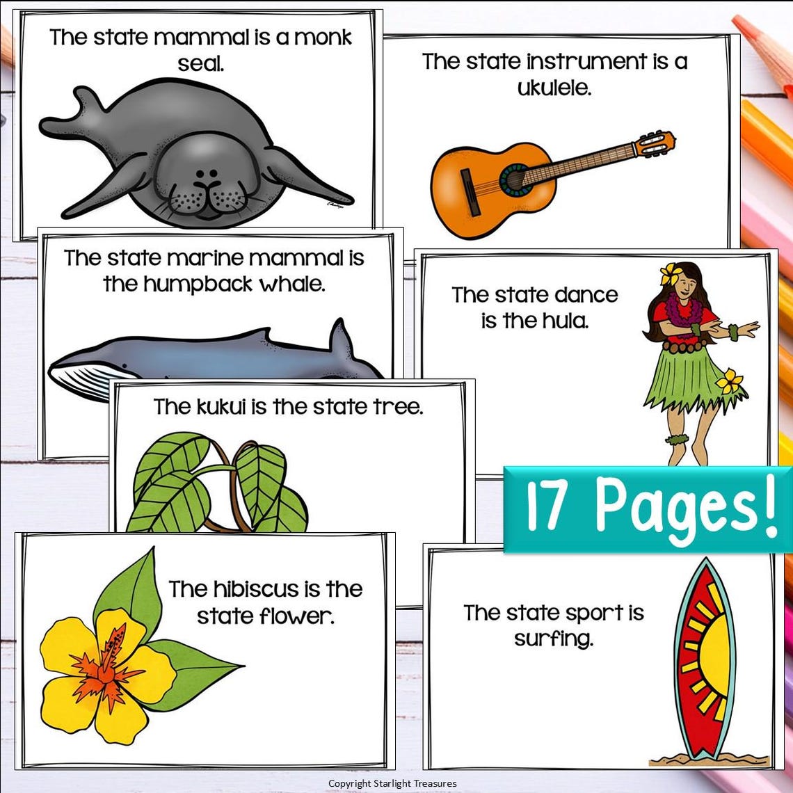 Hawaii Mini Book for Early Readers - A State Study - Etsy