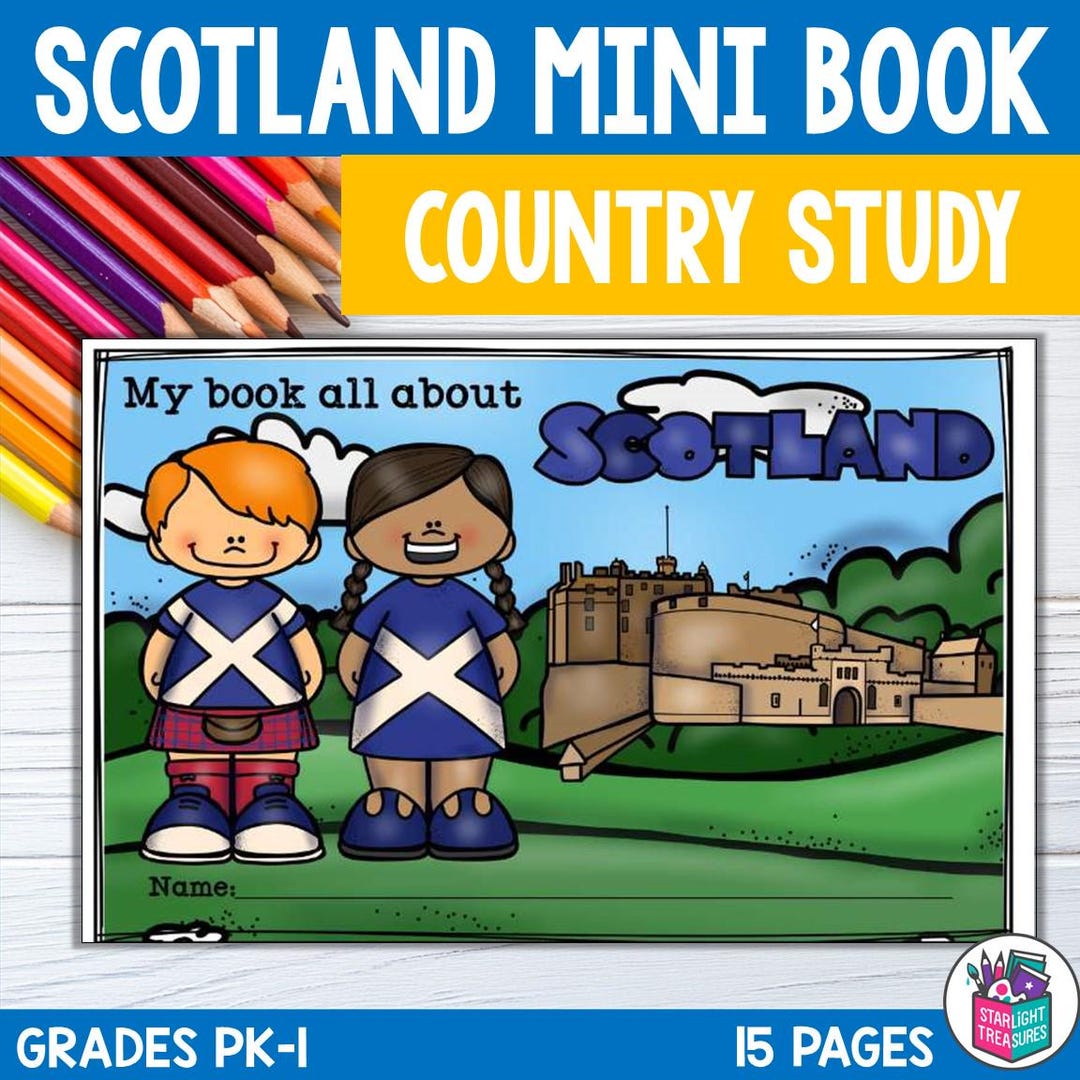 Scotland Mini Book: Early Reader Country Study (digital Download) - Etsy