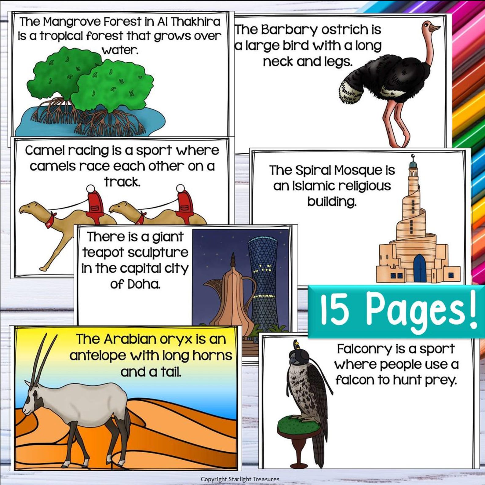 Qatar Mini Book: Early Readers Country Study (digital Download) - Etsy