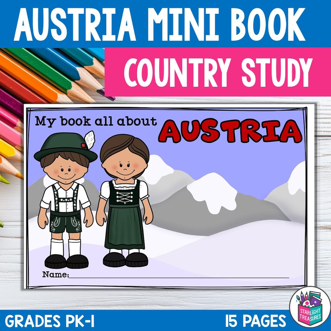 Austria Mini Book for Early Readers - A Country Study - Etsy