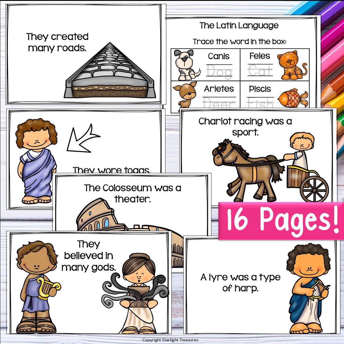 Ancient Rome Mini Book for Early Readers - Ancient Civilizations ...