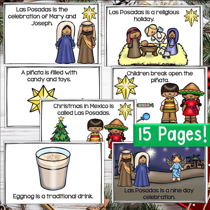 Las Posadas Mini Book: Christmas in Mexico, Early Readers (digital ...